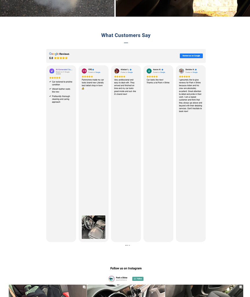 Issue with Google Reviews Widget Display Size ("Preview Text Length" feature) - General ...