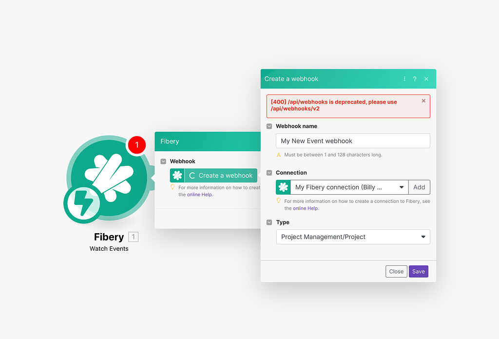 Make.com Fibery Trigger Error - Bugs & Issues - Fibery.io Community