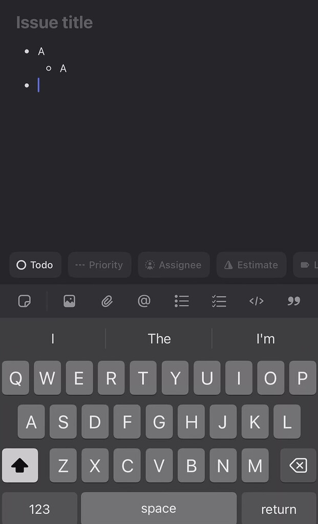 Enhanced Bullet List Editing for Fibery Mobile Text Editor - Change the Indent by Entering Two ...