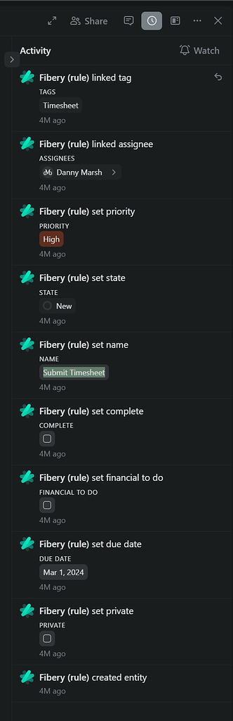 [done] Hyperlink Fibery Automation Rule In History Automations Fibery Community