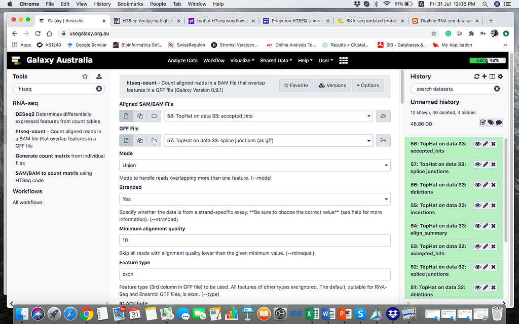 Htseq Requirs Gtf Files Which Is Reference Genome Gtf File Reference Annotation Galaxy