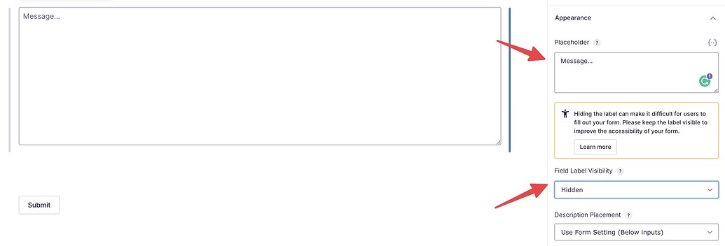 Placing default text inside a field [RESOLVED] - Get Help - Gravity Forms