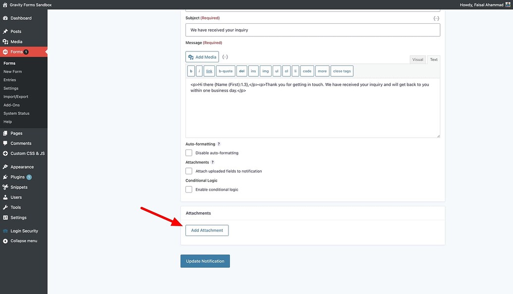 How do I attach my own PDF to a notification? [RESOLVED] - Get Help - Gravity Forms