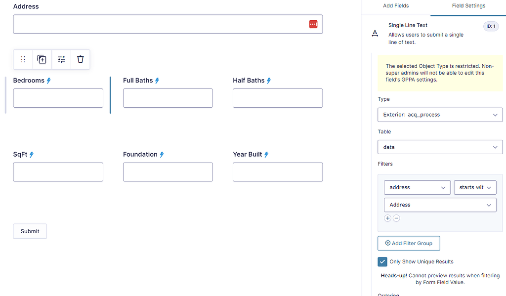 Populate anything with external DB not working for users only admin - Get Help - Gravity Forms