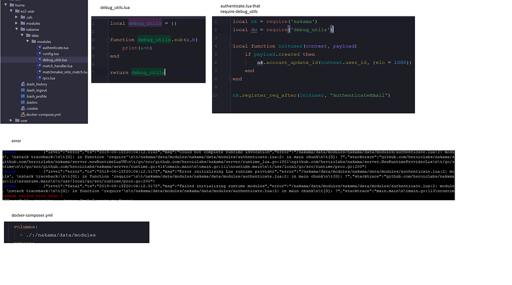 Requiring custom lua modules - Heroic Labs