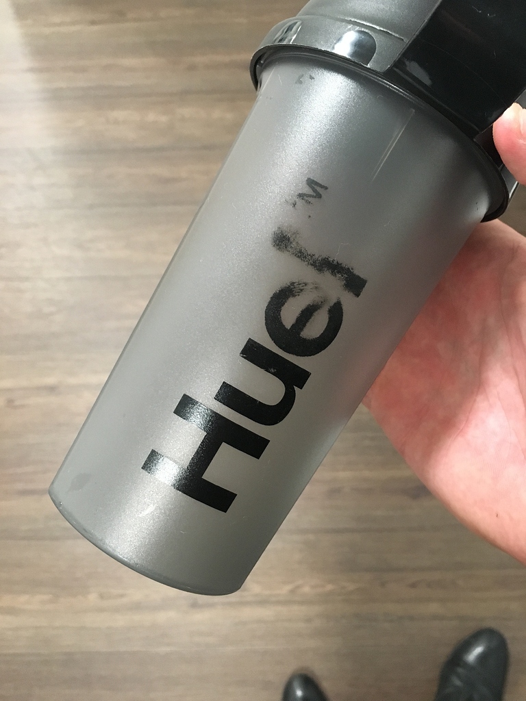 Huel logo on Shaker didn't last very long - Feedback - Huel