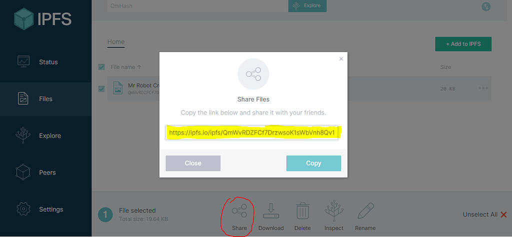Unable to share file using IPFS (Solved) - Help - IPFS Forums Unable to share file using IPFS (Solved) - Help - IPFS Forums