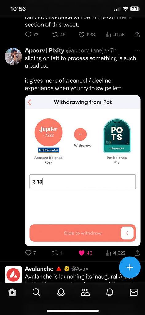 Pots slider UI - Jupiter app - Jupiter Community
