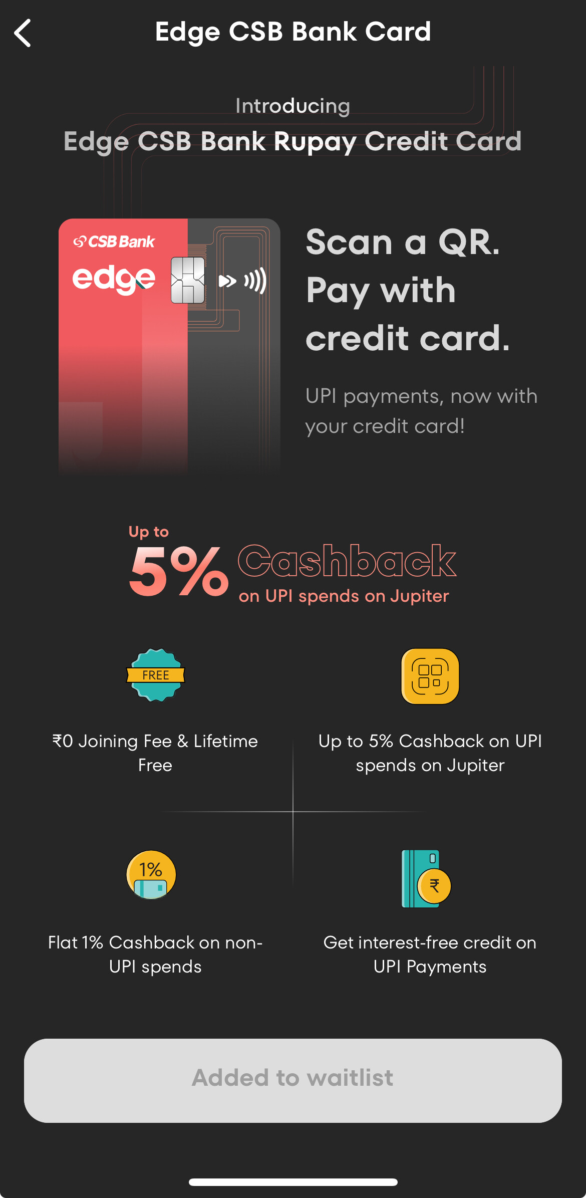 Introducing Edge RuPay Credit Card 💳 - Page 18 - News from Jupiter ...