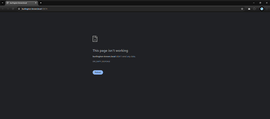 Local Site Won't Open - ERR_EMPTY_RESPONSE - Application Support - Kinsta Community