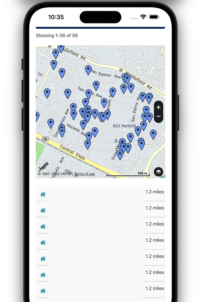 Customizing map view list settings - Get Answers - Knack Community Forum Customizing map view list settings - Get Answers - Knack Community Forum