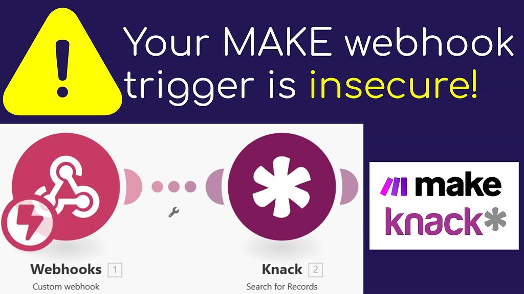 A Common Security Issue In Make Scenarios That Use Custom Webhook Trigger Api And Custom Code