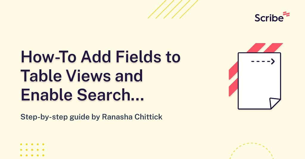 How-To Add Fields to Table Views and Enable Search for All Fields - How-to Guides - Knack ...
