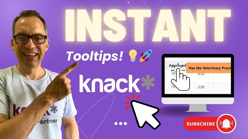 Transform Your Knack Columns: Instant Tooltips! 💡🚀 - API & Custom Code - Knack Community Forum