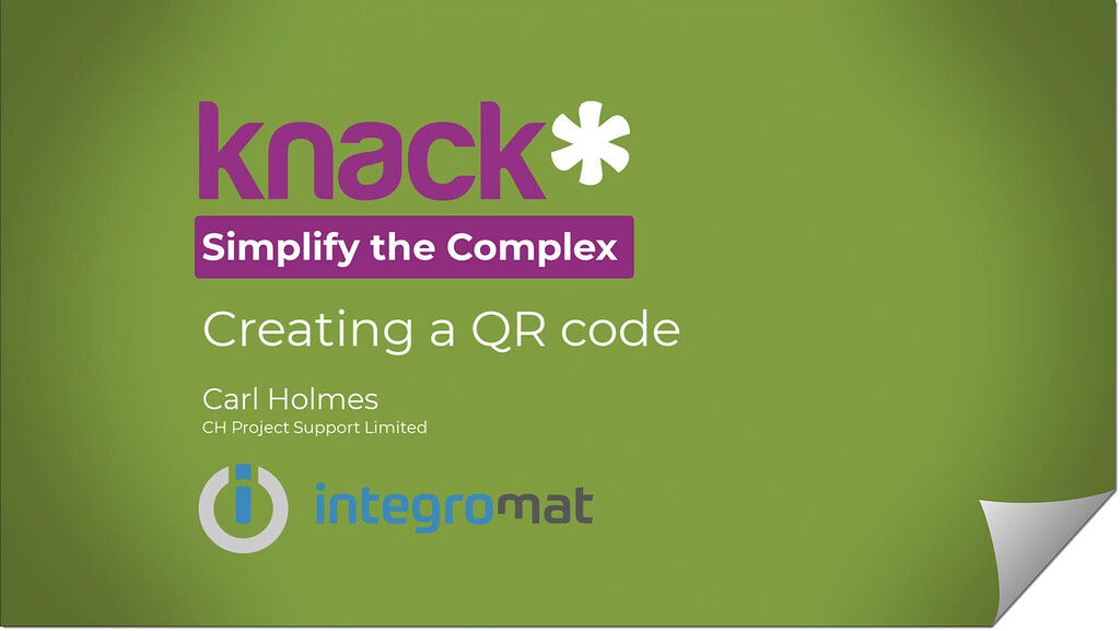 Creating QR Codes - No-Code Solutions - Knack Community Forum