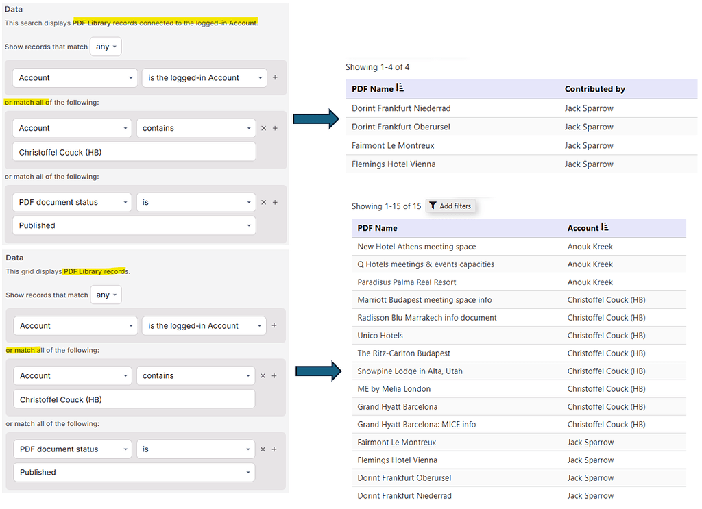 Rules to manage views' visibility - Get Answers - Knack Community Forum