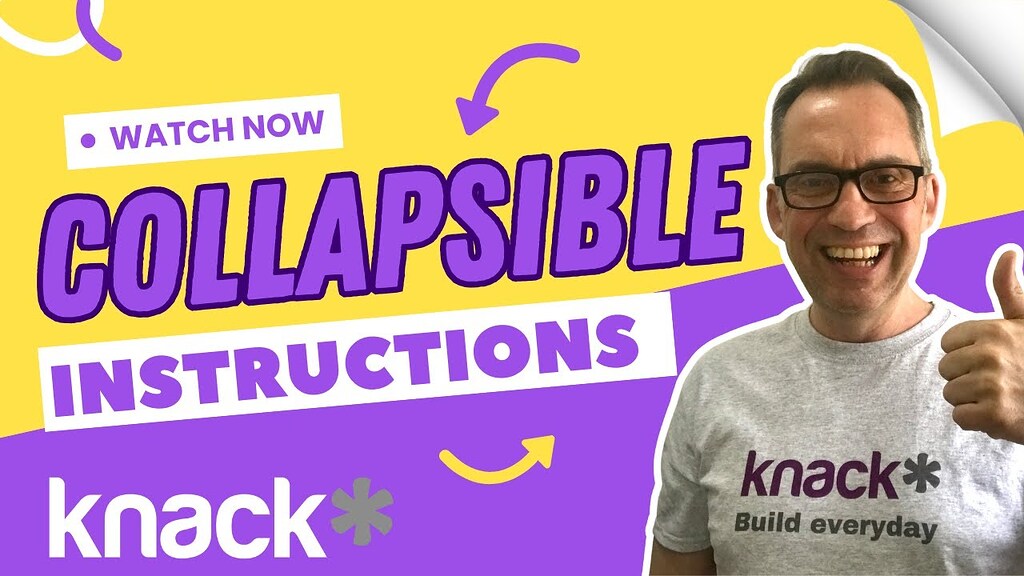 Boosting User Experience with a Collapsible Instructions Panel - Show & Tell - Knack Community Forum