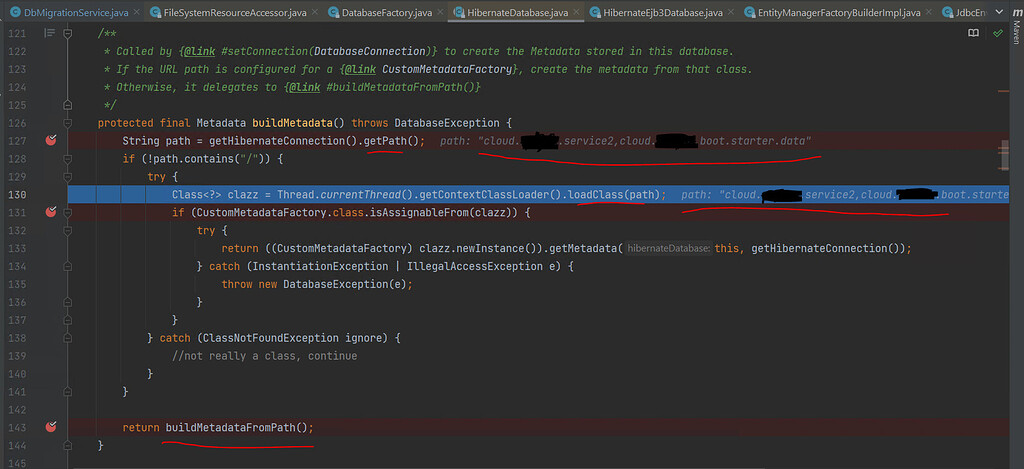 Generating changelog programmatically: The application must supply JDBC connections - General ...