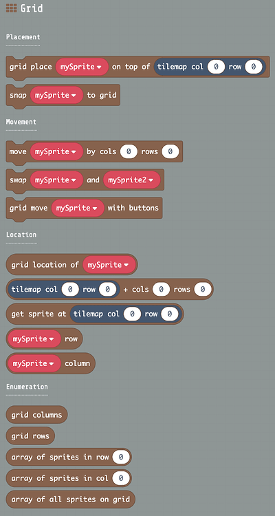 GemCrush and "Sprite Grid" extension beta - Arcade - Microsoft MakeCode