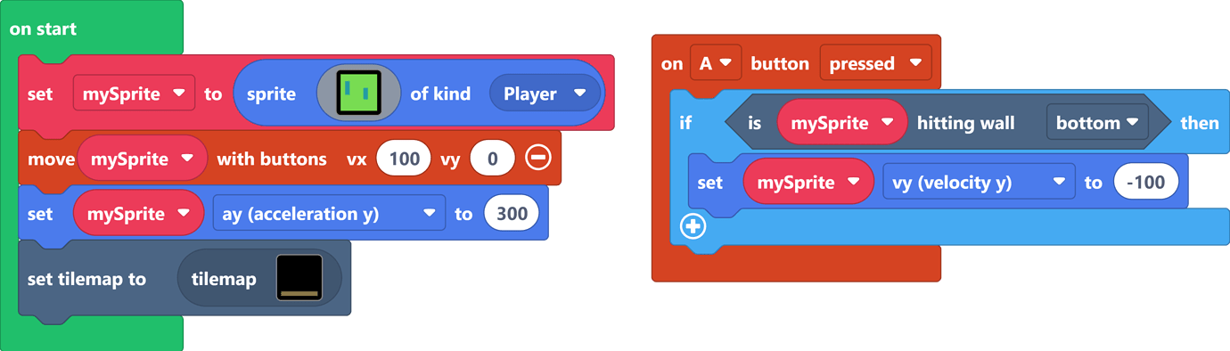 Help coding jumping - Help - Microsoft MakeCode