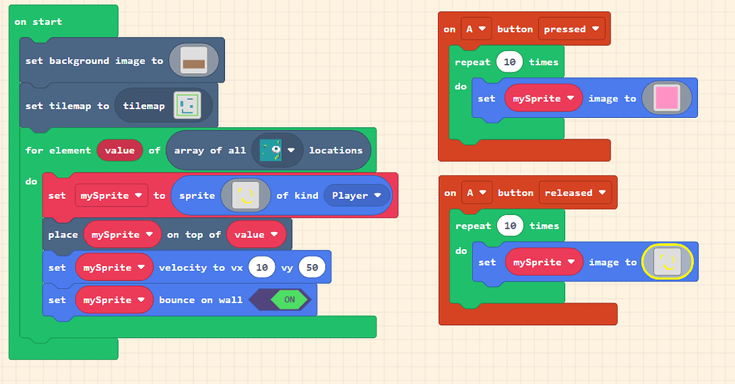 Turn Multiple Sprites to a Different Image - Help - Microsoft MakeCode