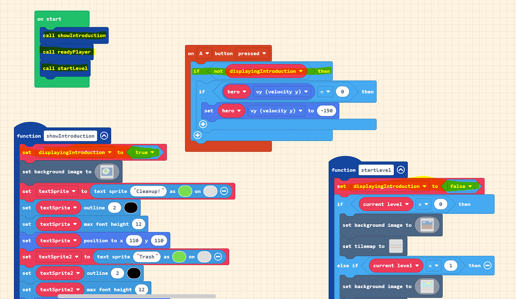 Splash/Intro screen for Game - Eco Beasts Warrior - Arcade - Microsoft MakeCode