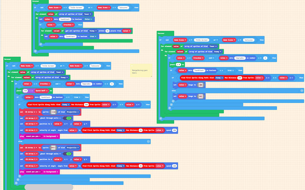 How to get this code to effect all towers? - Help - Microsoft MakeCode