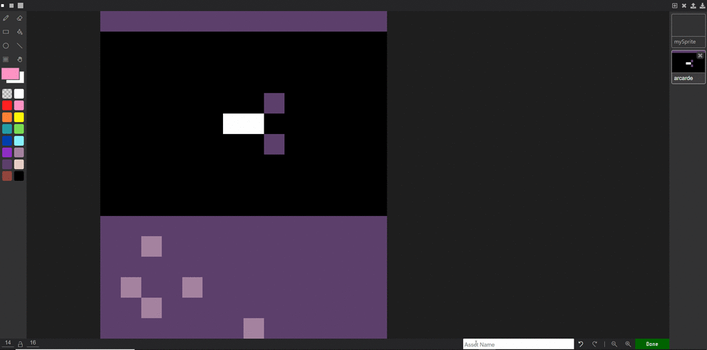 Arcade Sprite Pack - moving image copies it - Help - Microsoft MakeCode