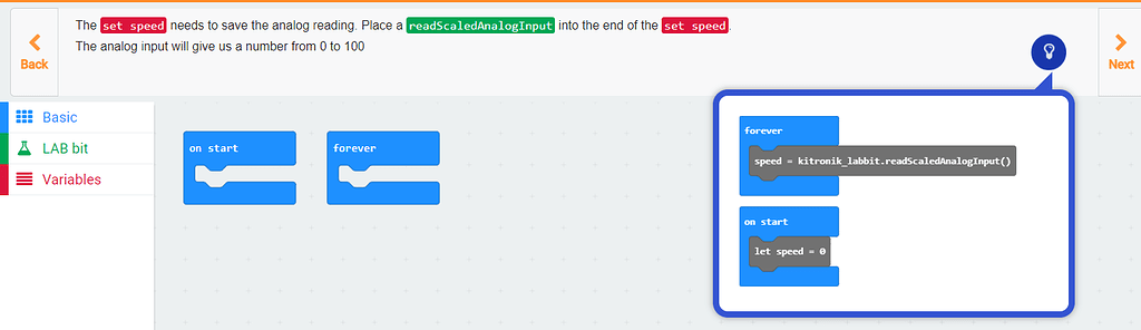 Tutorial Tool, blocks not appearing - micro:bit - Microsoft MakeCode