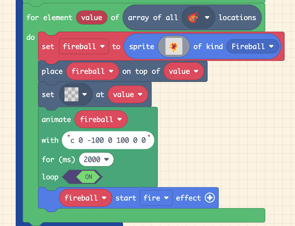 Understanding values for animation movement - Help - Microsoft MakeCode