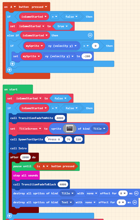 Program error: sim error: failed cast on null - Help - Microsoft MakeCode