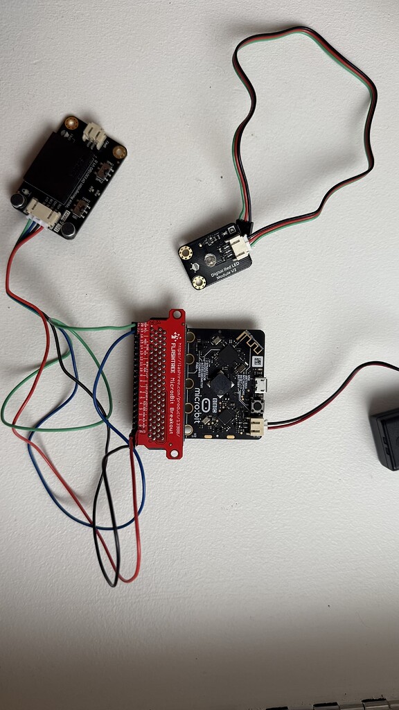 connecting the micro:bit to the expansion board and LED light - micro ...