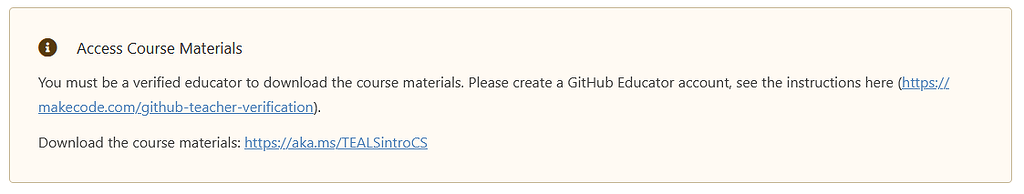 Verified Teacher But Cannot Access TEALS Intro to CS Course Materials - Educators' Lounge ...