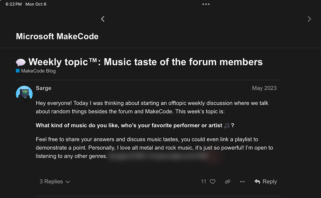 Weekly Topic: Forum members' favorite music - Arcade - Microsoft MakeCode