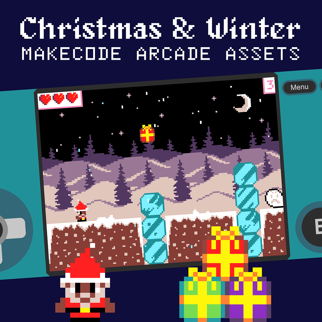 Kitronik Free Christmas & Winter Assets - Arcade - Microsoft MakeCode