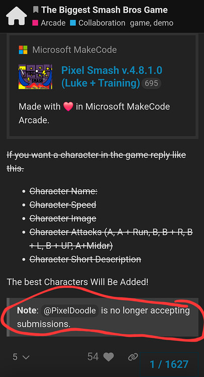 The Biggest Smash Bros Game - #1640 by PixelDoodle - Collaboration - Microsoft MakeCode