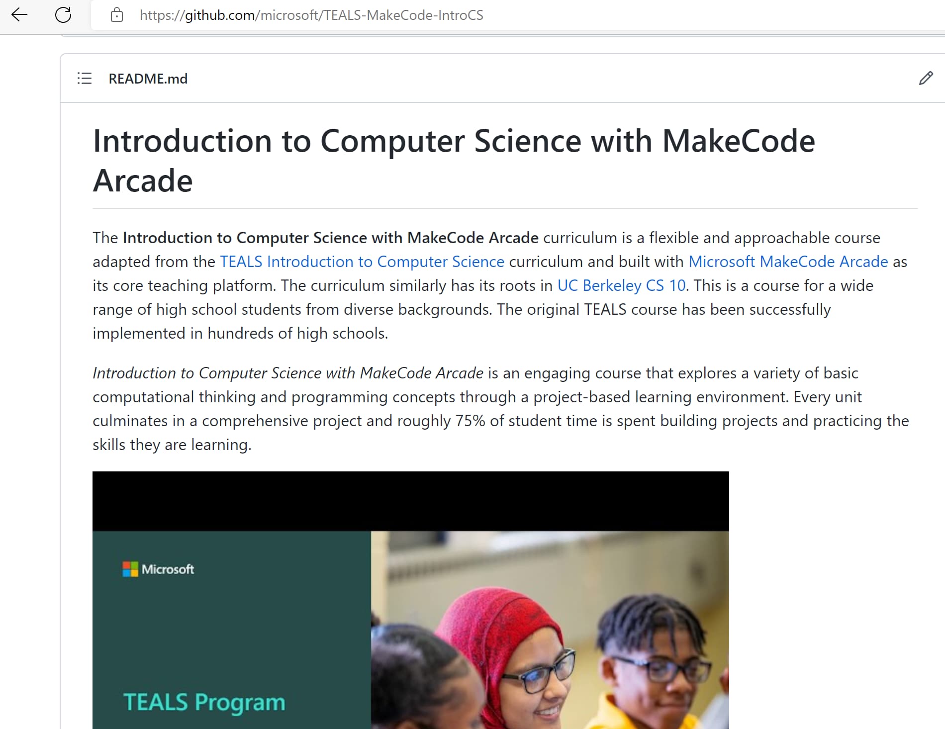 Unable To Download The Teals Introduction To Computer Science Curriculum Microsoft Makecode