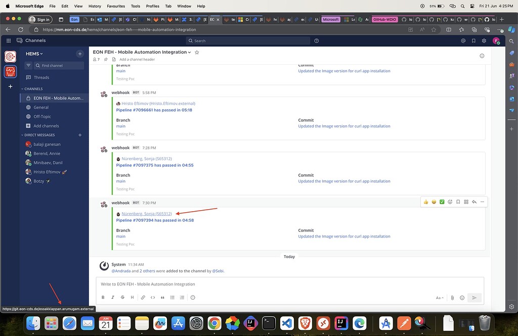 Mattermost integration with Gitlab defaulted to one person profile - Troubleshooting ...