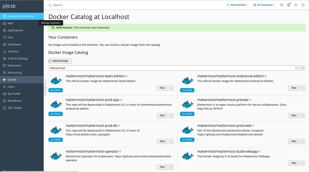 Trying to install Mattermost on Plesk - Troubleshooting - Mattermost Discussion Forums