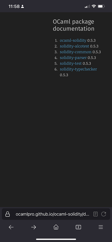 Are these websites generated by odoc? - Community - OCaml