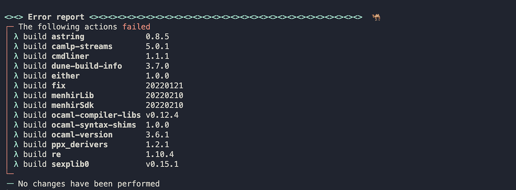Builds failing when trying to install opam packages - Learning - OCaml
