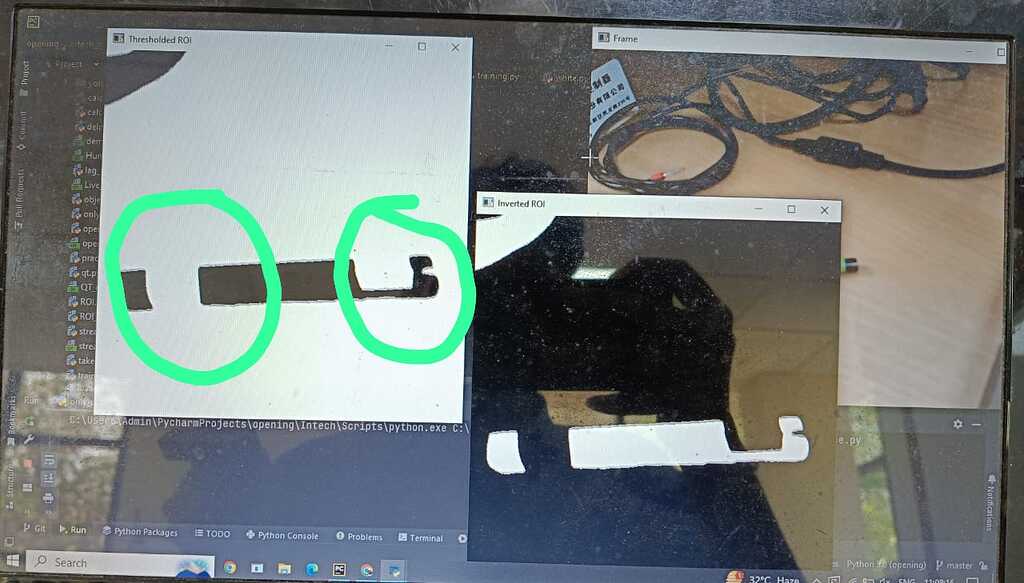 To Detect The Small Region In The Thresholded Image Python Opencv