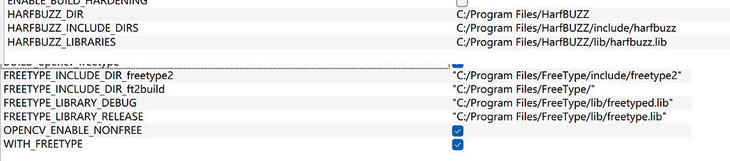 Add freetype error when building opencv4.6 - C++ - OpenCV