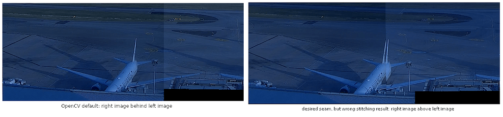 How to change the stitching seam in a panorama? - calib3d - OpenCV