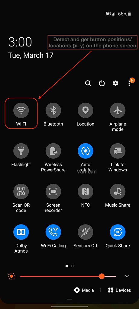 How to detect and get the button positions/locations (x, y) on the ...