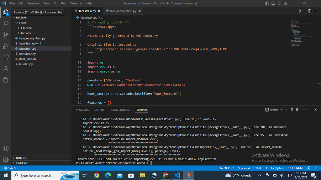 ImportError: DLL load failed while importing cv2: %1 is not a valid ... ImportError: DLL load failed while importing cv2: %1 is not a valid ...