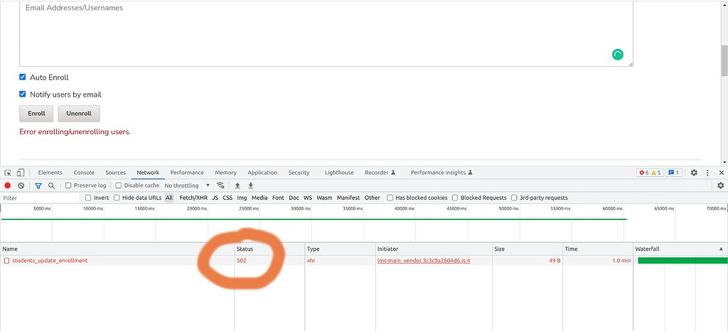Learner Enrollment 502 Error - Site Operations Help - Open edX discussions