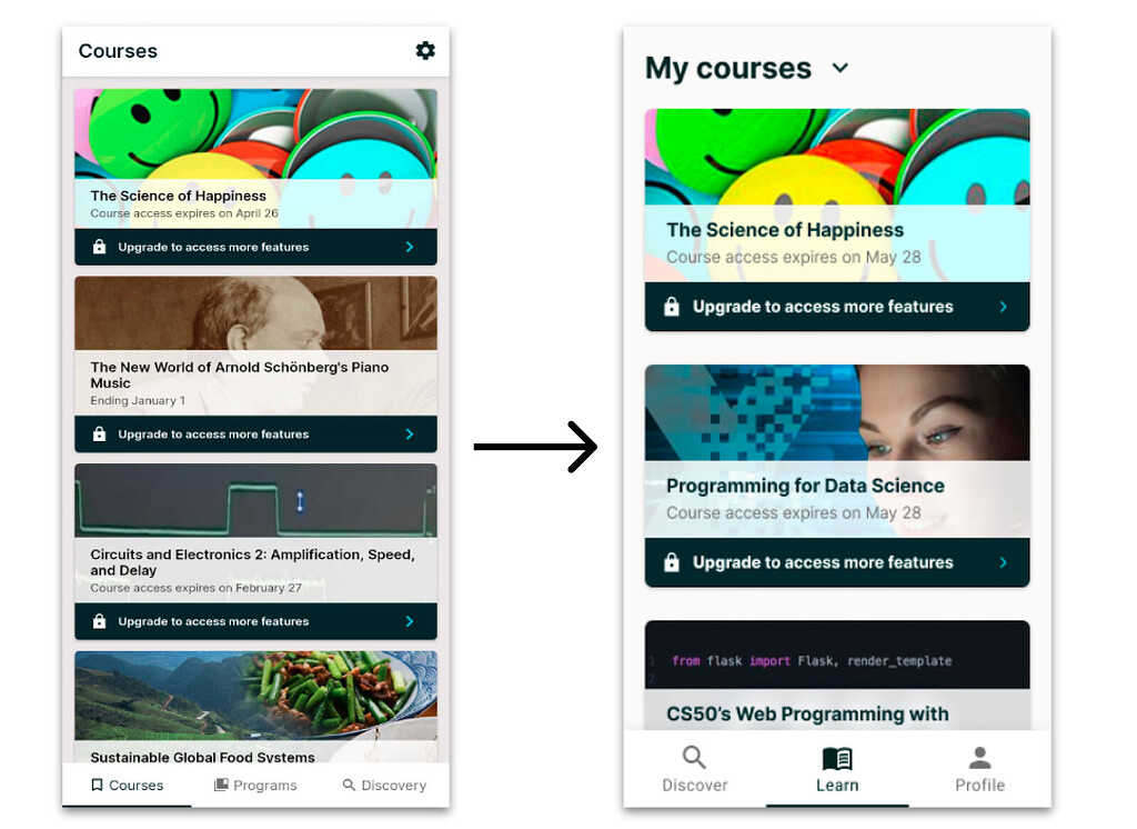 edX Mobile App Navigation Revamp 🚀 - Announcements - Open edX discussions
