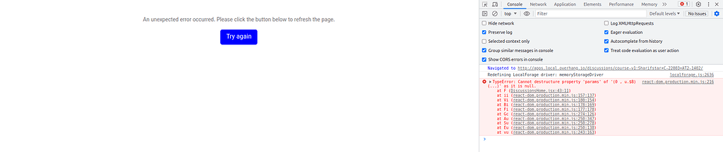 Discussion MFE not working on master branch - Tutor Help - Open edX discussions