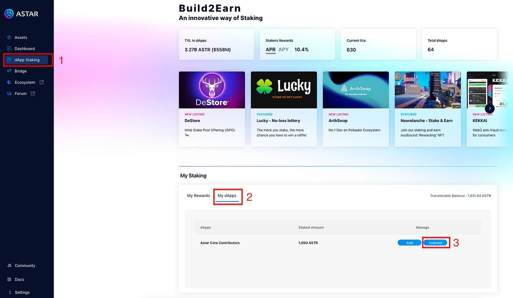 dAppStaking v2 to v3 - How to do Ledger Users - Astar - Astar Forum